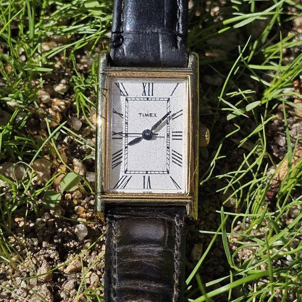 Vintage Mens TIMEX Tank Gold Tone (not tested)*** | WatchCharts Marketplace