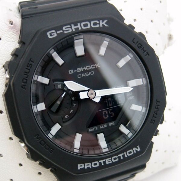 CASIO G-SHOCK BLACK OCTAGON SERIES WATCH GA-2100-1AER ANADIGITAL MENS ...