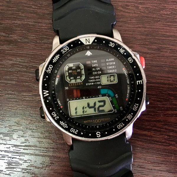 [WTS] Rare Citizen Windsurf D060 vintage digital watch | WatchCharts