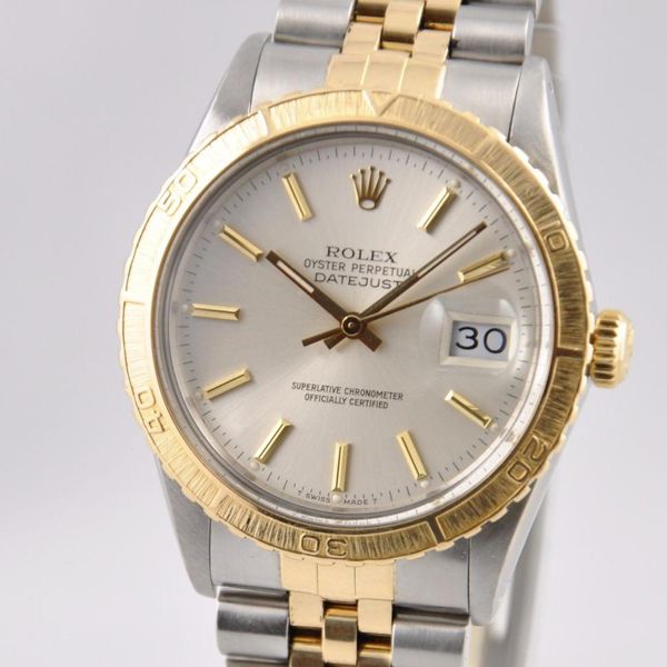 FS: Rolex Perpetual Datejust Turn-o-graph 16253 18k Gold YG.SS Silver ...