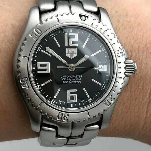 Tag Heuer AUTOMATIC Chronometer 200M Steel WT5210 BLACK DIAL 37mm ...