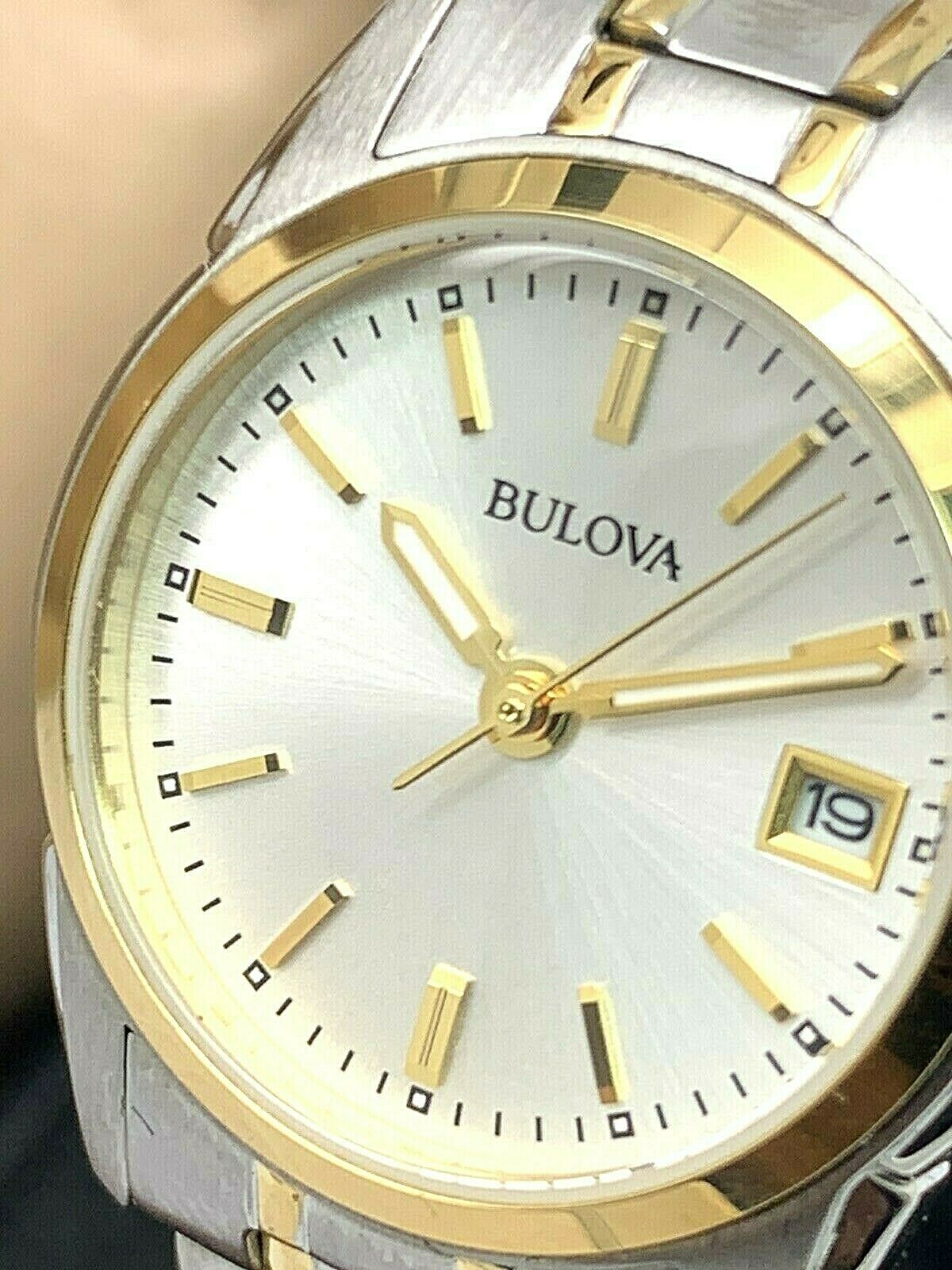 Orologio Donna Bulova 98M105 Quarzo Bicolore Acciaio Inox 25mm ...