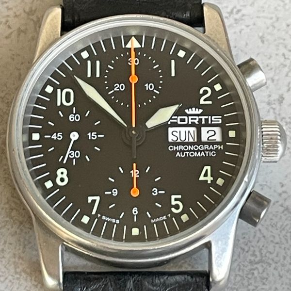 Fortis Aviator Chronograph 35mm Case | WatchCharts Marketplace
