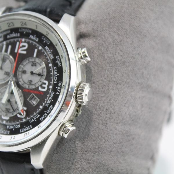 Citizen World Timer Chronograph Eco-Drive Watch Quartz Untested ...