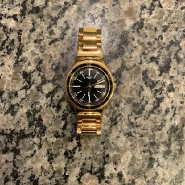 Swatch Irony Gold Watch Men/Women SR626SW | WatchCharts Marketplace