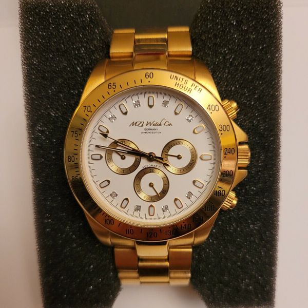 MZI Watch Co. Germany Solin Diamond Edition Automatic Men's Wristwatch ...