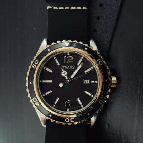 Timex Quartz Submariner Homage Watch With Indiglo 40mm T2M563 | WatchCharts