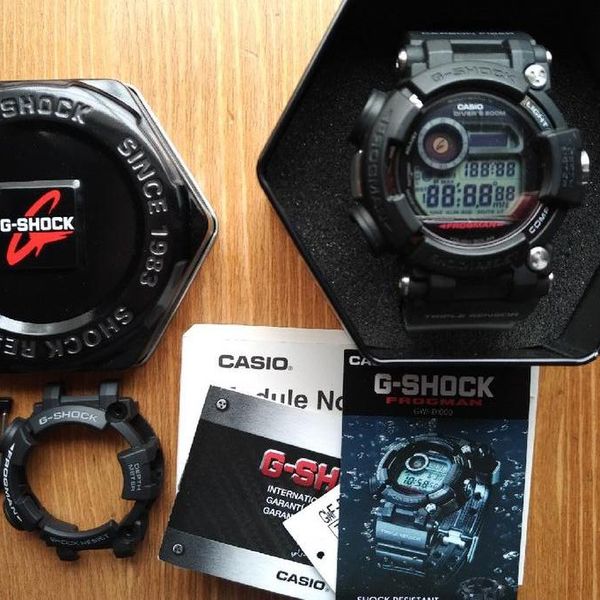 Fs Casio G Shock Frogman Gwf D1000 1dr Triple Sensor Watchcharts