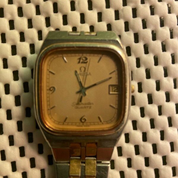 1970 vintage Omega Seamaster quartz watch with calendar gold and silver ...