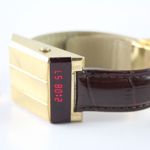 Mens Rare Vintage Bulova Computron Digital Display Watch Quartz Working ...