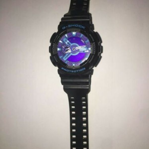 Limited Edition Casio G-Shock 5146 GA110HC-1A Black Blue Purple Men's ...