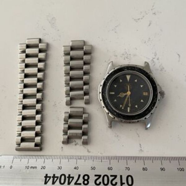 Tag Heuer 2000 Moondust, Spares Or Repair,Full Size 972.606,Runs For 1 ...