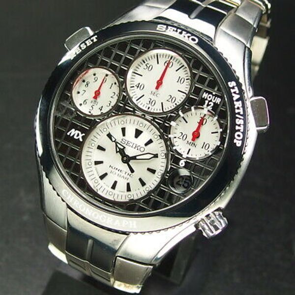 SEIKO MX7000 sportura kinetic Chrono SATX00 9T82-0A70 watch Limited ...