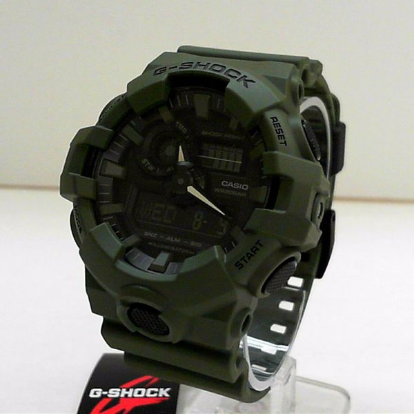 Casio G-Shock GA-700UC-3A Olive Green Ana Digi World Time Watch ...