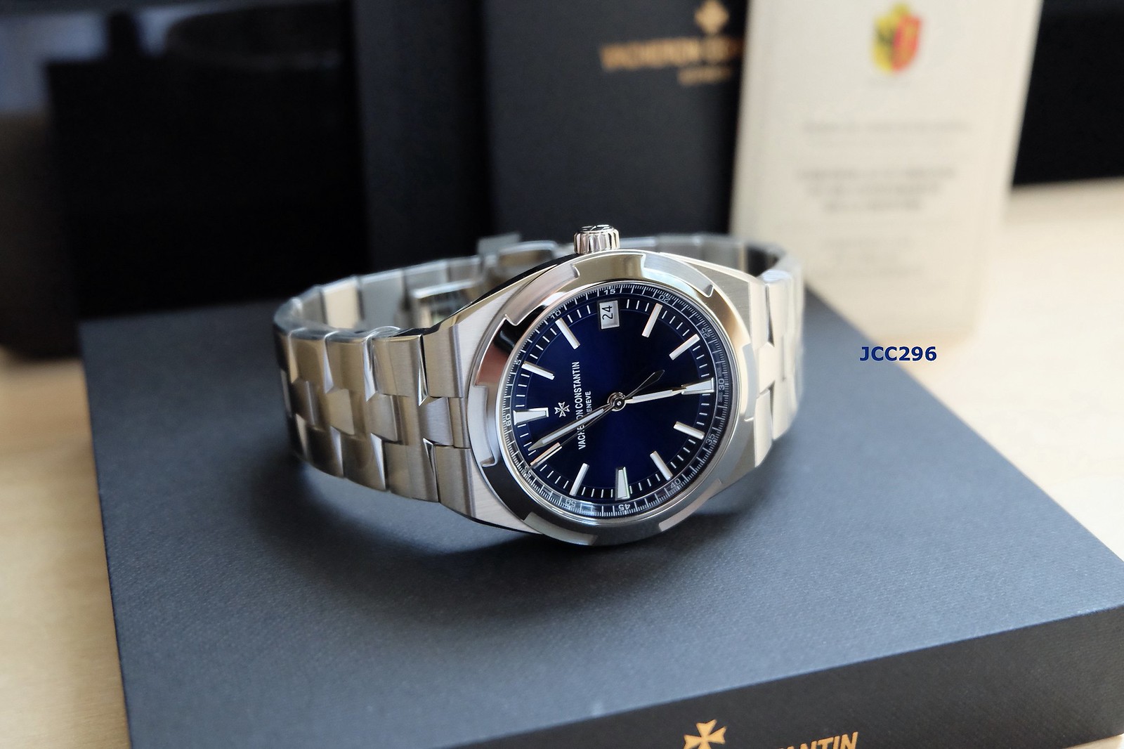 FS: NEW Vacheron Constantin Overseas Blue 4500V/110A-B128 Complete Set ...