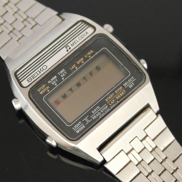 Spares/Repairs Vintage Seiko Digital MELODIA Old School 1979 Junk Watch ...