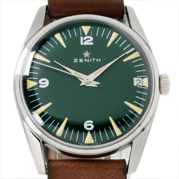 Zenith Winding Hulk Green Vintage Men's Wrist Watch | WatchCharts ...