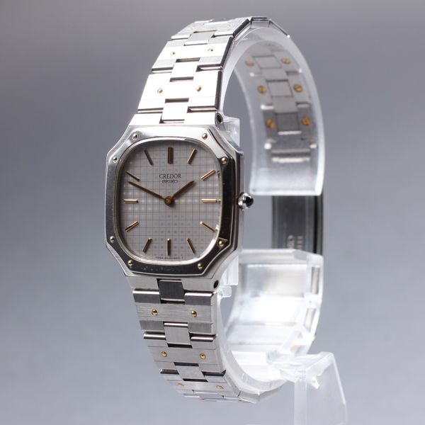 Vintage 1981 [As-Is] Seiko Credor 8420-5010 Silver Grid Dial Quartz ...
