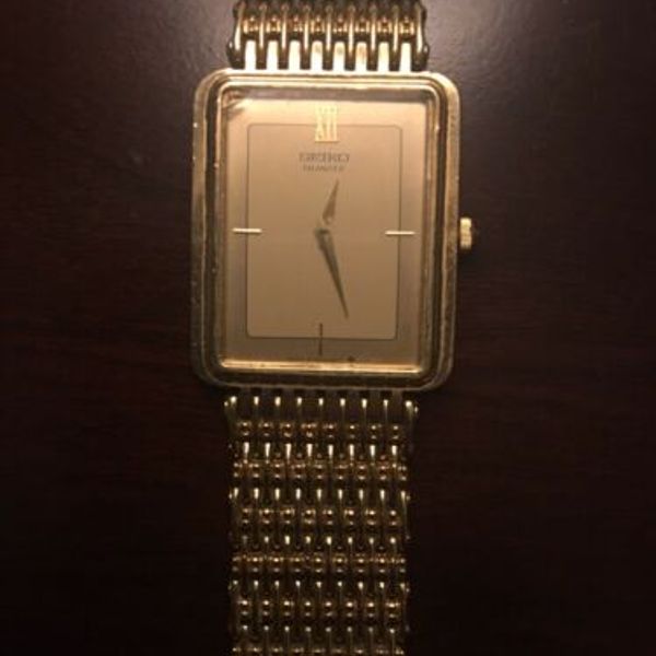 SEIKO 9020-5119 Vintage Ultra-Thin Women’s or Men’s Quartz Watch Rectangular | WatchCharts ...