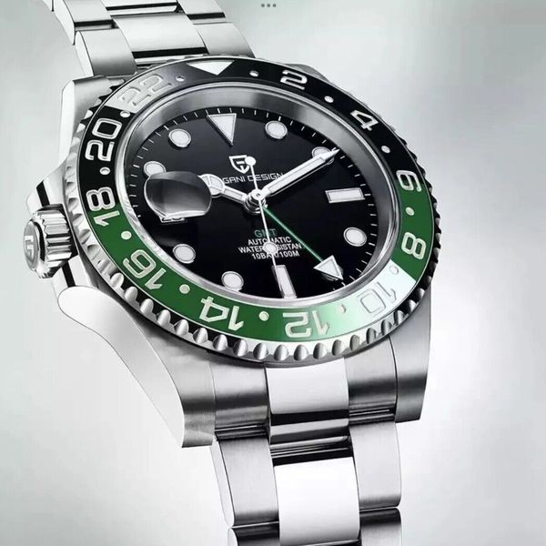 Pagani Design PD-1662 GMT DG Green/Black Sprite LHD Watch | WatchCharts ...