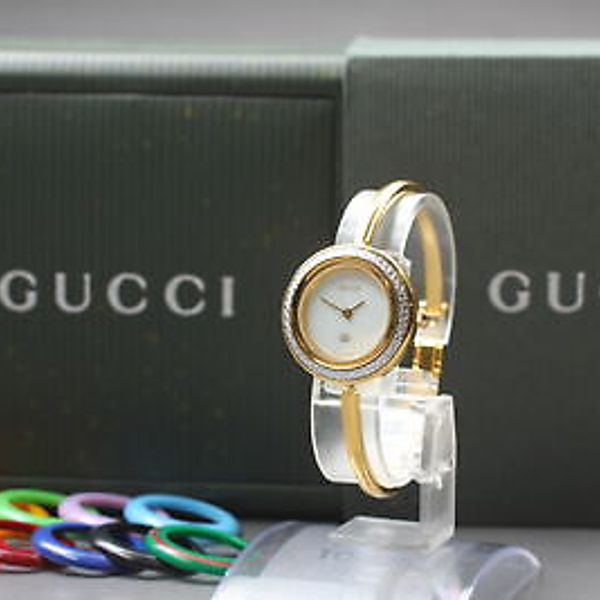 [ Rare Bezel ] Gucci Change Bezel 11/12.2 12 Colors Watch About 16.5 ...