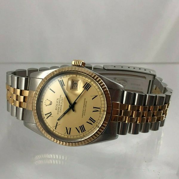 1982 Rolex Oyster Perpetual Datejust 16013 Buckley Dial Two-Tone Watch ...