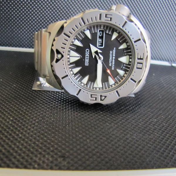 FS: Seiko Black Monster SRP307 Blasted | WatchCharts