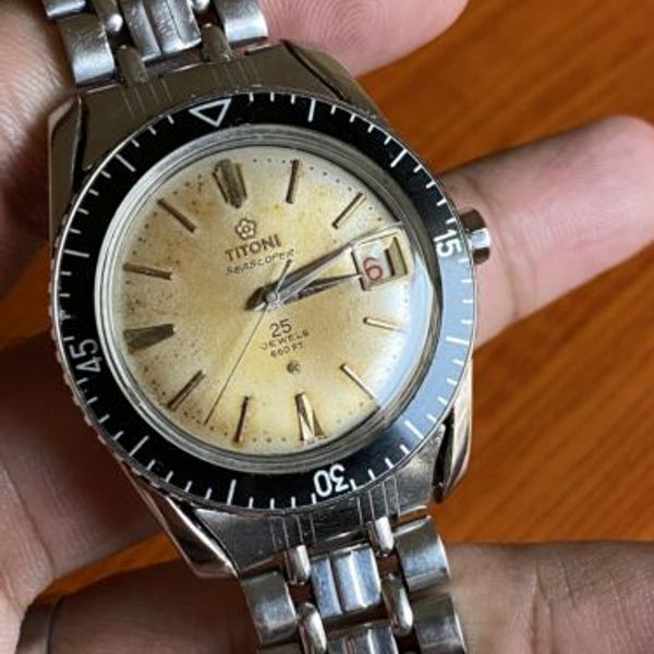 Super Rare Titoni Seascoper Diver 660FT 25 Jewels Automatic Watch ...