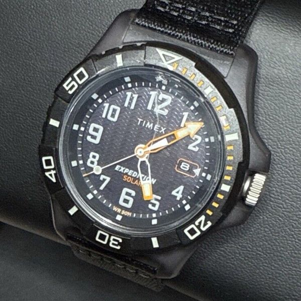 Solar Mens Wristwatch TIMEX EXPEDITION NORTH TW2V40500 Canvas Black ...