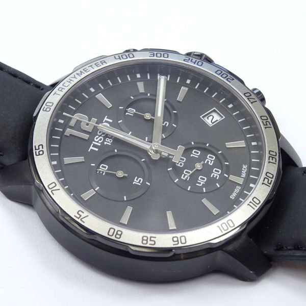 Tissot Quickster Chronograph Men's Black Watch T095417A IN WORKING ...