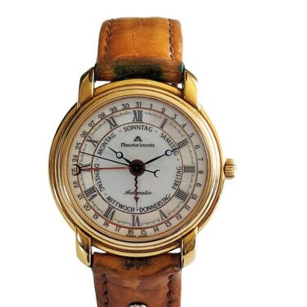 Maurice Lacroix 27294 Masterpiece Automatic Wristwatch Mother of Pearl ...