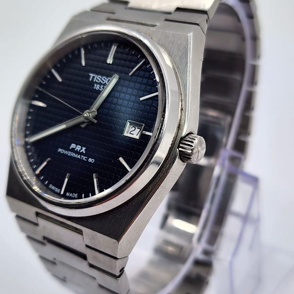 Tissot PRX Powermatic 80 T137407A Blue Dial Automatic Watch Stainless ...