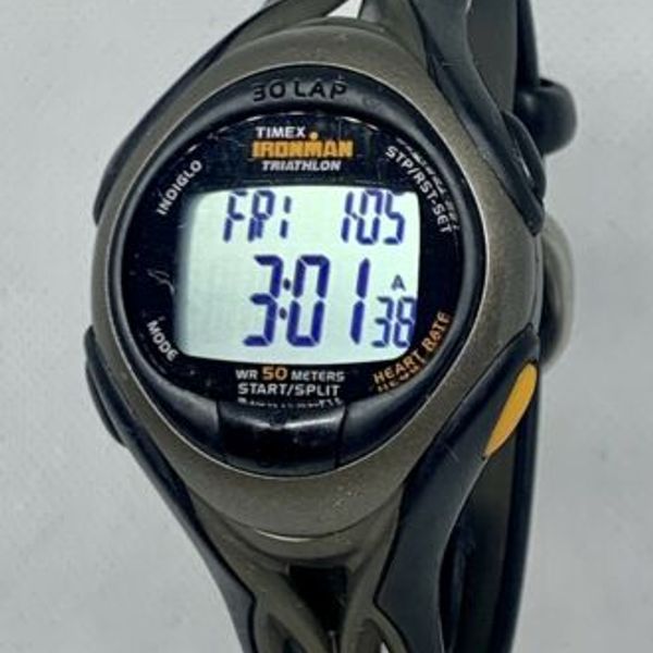 TIMEX 2009 Ironman Triathlon Men’s Digital WristWatch HRM *Watch Only ...