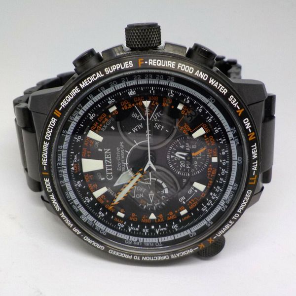 CITIZEN PROMASTER SATELLITE WAVE GPS TITANIUM ECO-DRIVE WATCH CC7015 ...