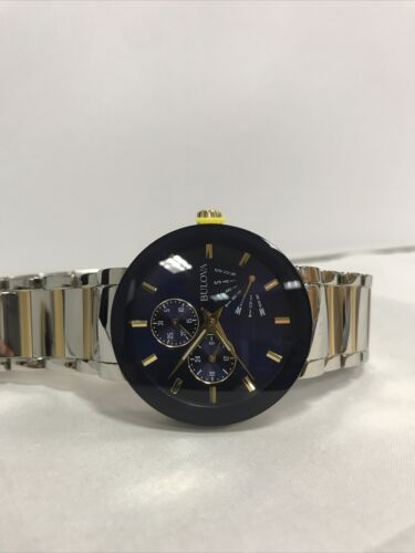 BULOVA Modern Blue Dial Two Tone Men's Watch - 98C123 MSRP: $425 ...
