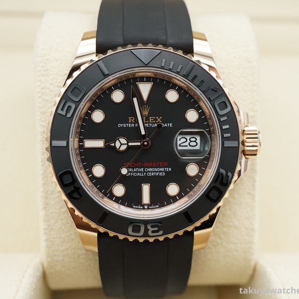 FSOT:Rolex 126655 YACHTMASTER 18K EVEROSE GOLD OYSTERFLEX 40MM 2022 ...