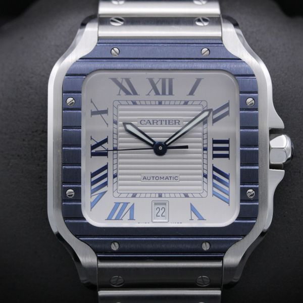 FSOT: Cartier - Santos De Cartier - WSSA0047 - Blue Bezel - 40mm ...