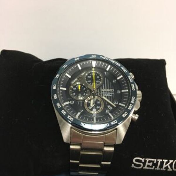 Seiko Men's Stainless Steel ESSENTIALS Chronograph Watch - SSB321 MSRP ...