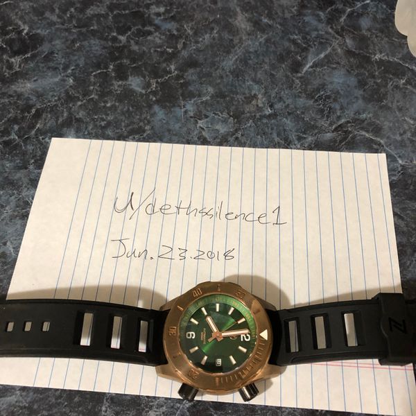 [WTS/WTT] Zelos Abyss 3000M Bronze Divers Watch with Green Dial $600 ...