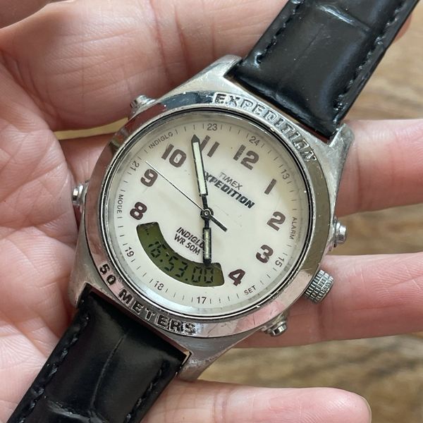 Timex Expedition Indiglo Wr50m Analogue Digital Mens Quartz Watch F4 | WatchCharts Marketplace