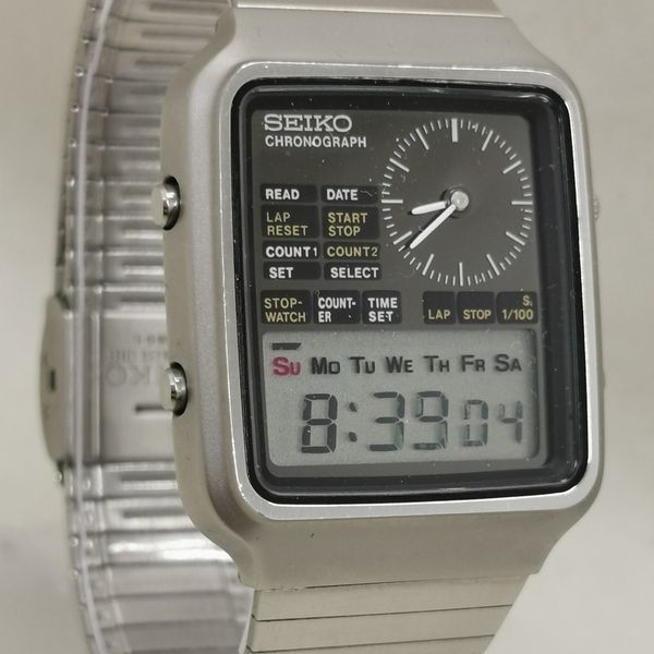 Vtg 1979 Seiko H127-5000A Ana Digi Chronograph Quartz Gents Watch Rare Full Set | WatchCharts ...