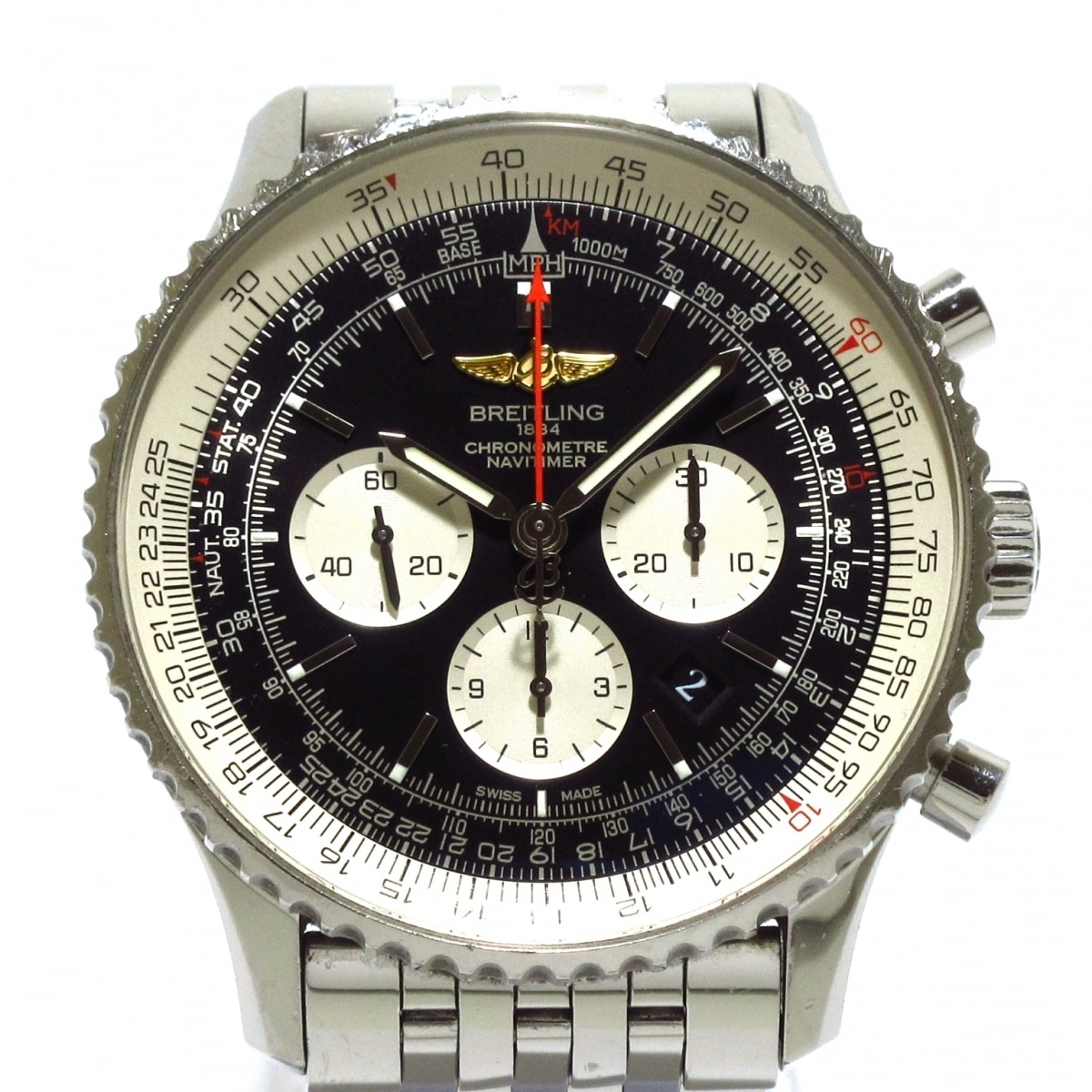 [New] [Used] BREITLING (Breitling) Navitimer 01 Watch SS / Back scale ...