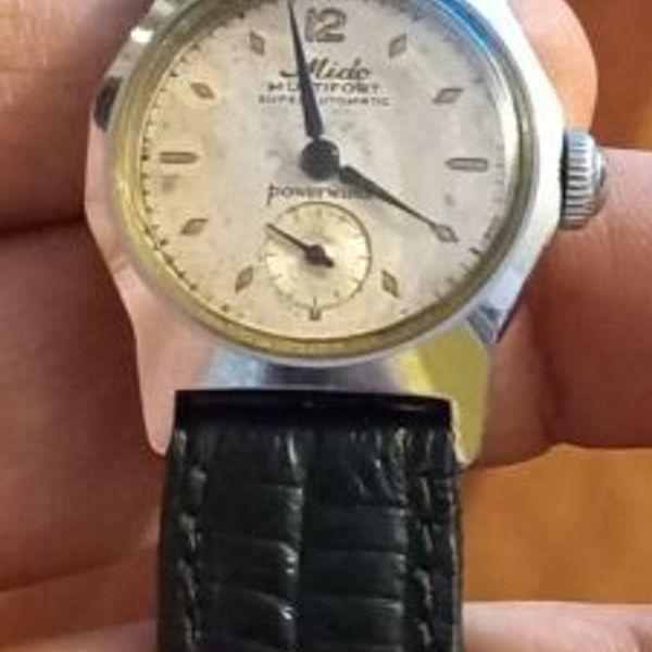 RARE VINTAGE MILITARY MEN'S 1950's MIDO MULTIFORT POWERWIND AUTOMATIC ...