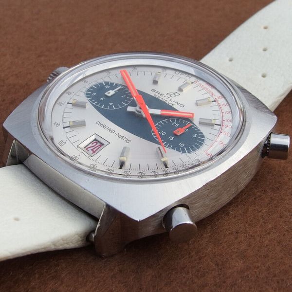 Breitling Ref 2111 Chrono matic Watch Vintage Chronograph Heuer Cal 11 ...