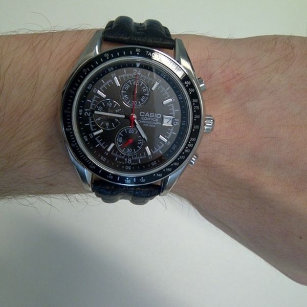 Casio EF-503D - Speedmaster Homage | WatchCharts Marketplace