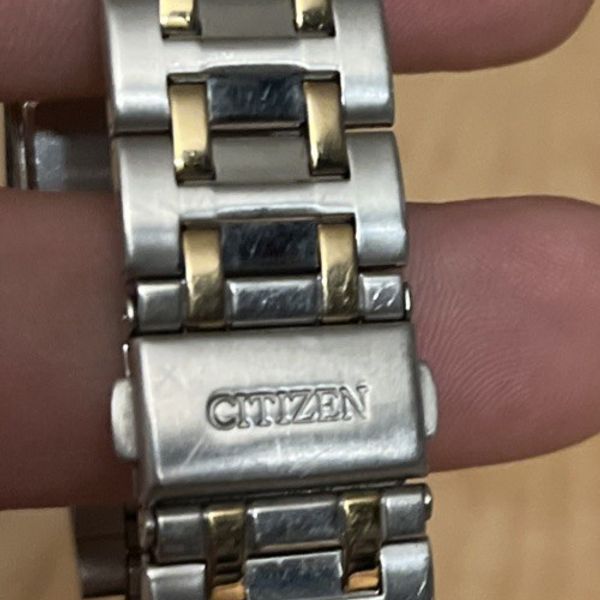Citizenâ s Womenâ s Octagonal Tank Gold Tone Black Dial Watch S99331 ...