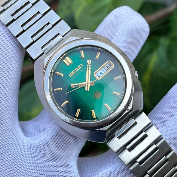 Vintage Seiko Advan Emerald Jungle Dial Automatic Japan Made Men Watch ...