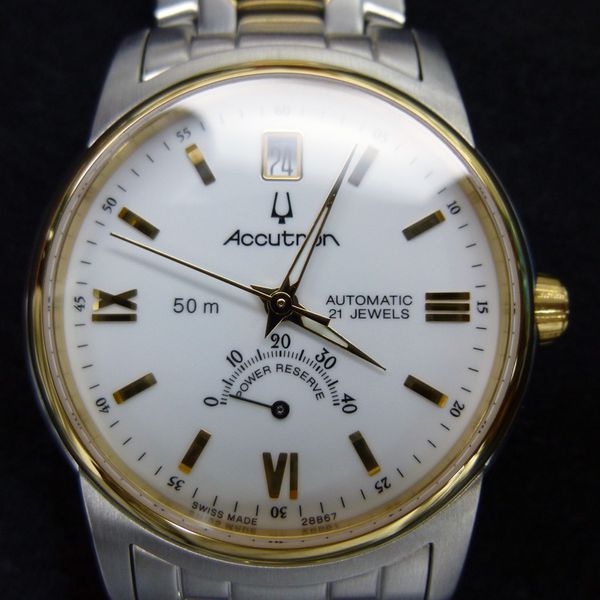 SOLD: Bulova Accutron 28B67, ETA 2892-2 auto with power reserve. $275 ...
