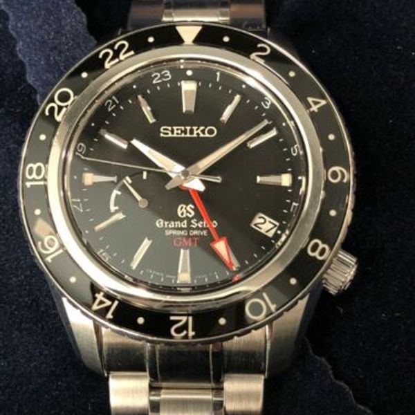 GS GRAND SEIKO SPRING DRIVE Automatic GMT Sport Watch SBGE001 9R66 With ...