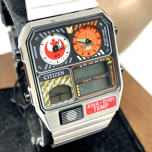 Citizen Men's Watch Star Wars JG2108-52W Rebel Pilot Ana-Digi Temp ...